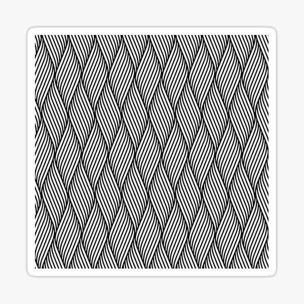 "Braided Pattern" Sticker for Sale by GabrielMadrasse | Redbubble