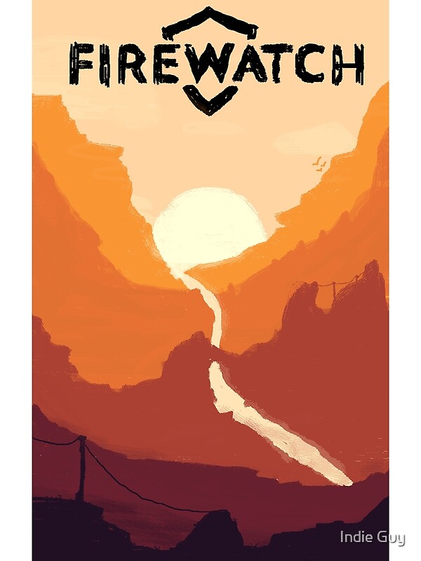 "Firewatch horizion with logo" Posters by Indie Guy | Redbubble