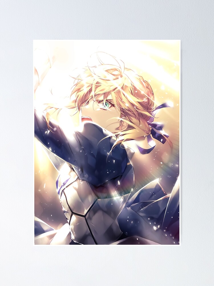 "Saber Fate Stay Night Fine Art Anime" Poster for Sale by veysisart ...