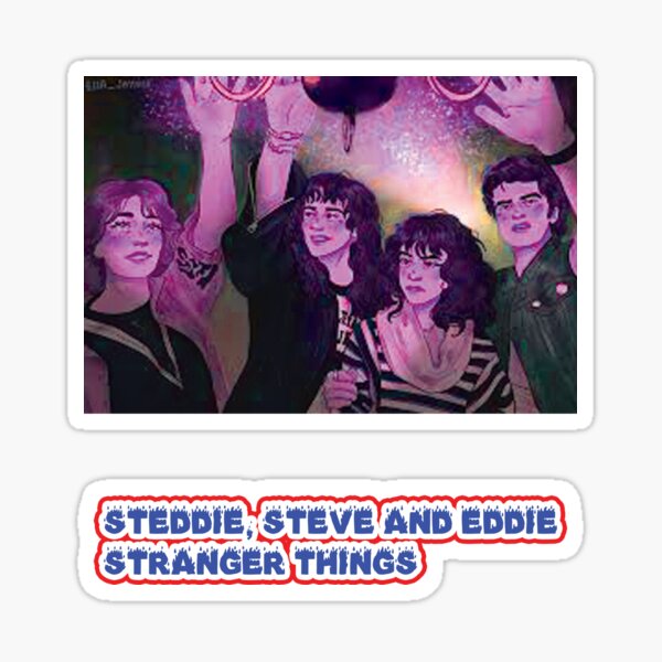 "eddie munson stranger things t shirt" Sticker for Sale by abdobdoe18 ...