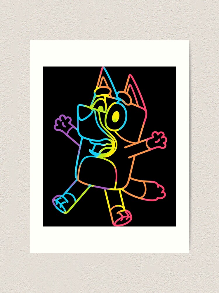 "RAINBOW BLUEY " Art Print for Sale by smarrlvmathuszx | Redbubble