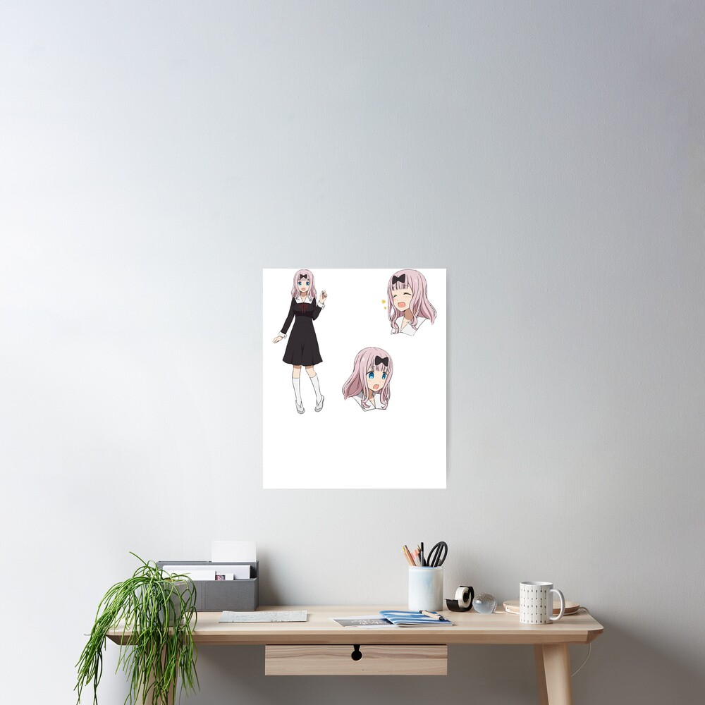 "Fujiwara Chika - Kaguya Sama" Poster for Sale by SiniaaStoji | Redbubble