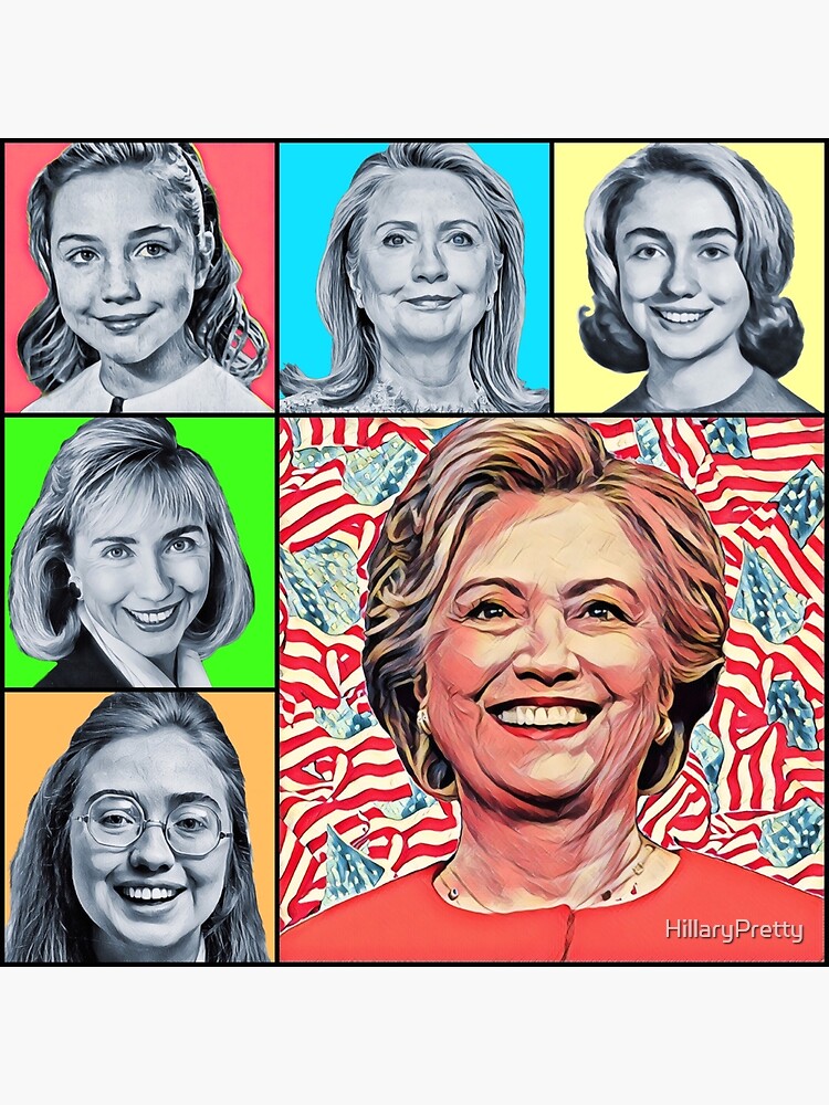 "Hillary Rodham Clinton Through The Years" Poster for Sale by ...