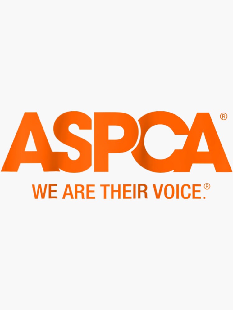 "Aspca We Are Their Voice" Sticker for Sale by PhantoKin | Redbubble