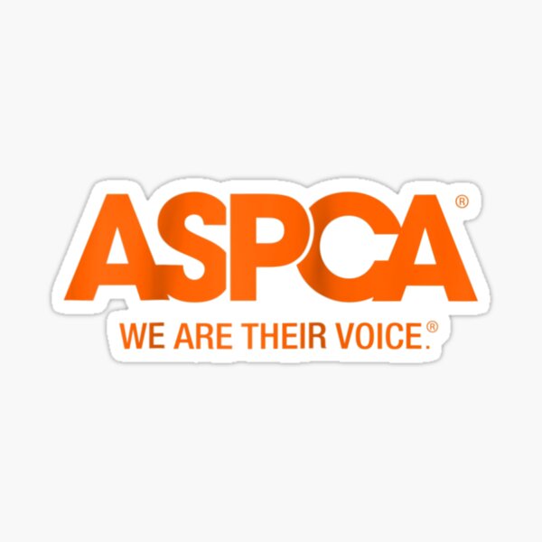 "Aspca We Are Their Voice" Sticker for Sale by PhantoKin | Redbubble