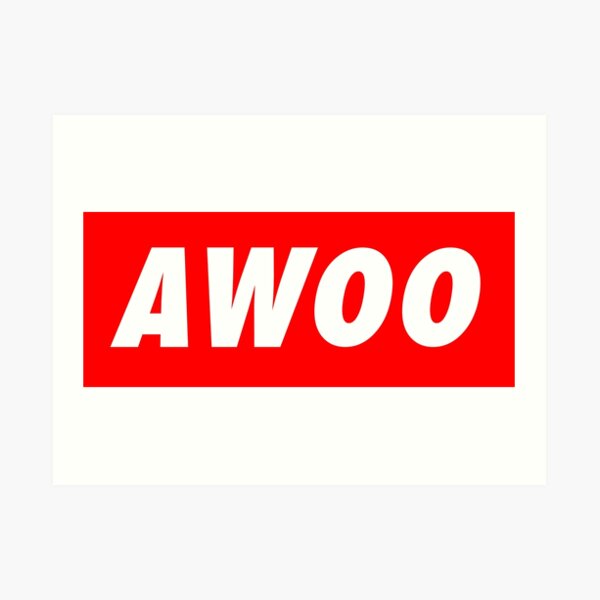 "AWOO" Art Print for Sale by art-uproar | Redbubble