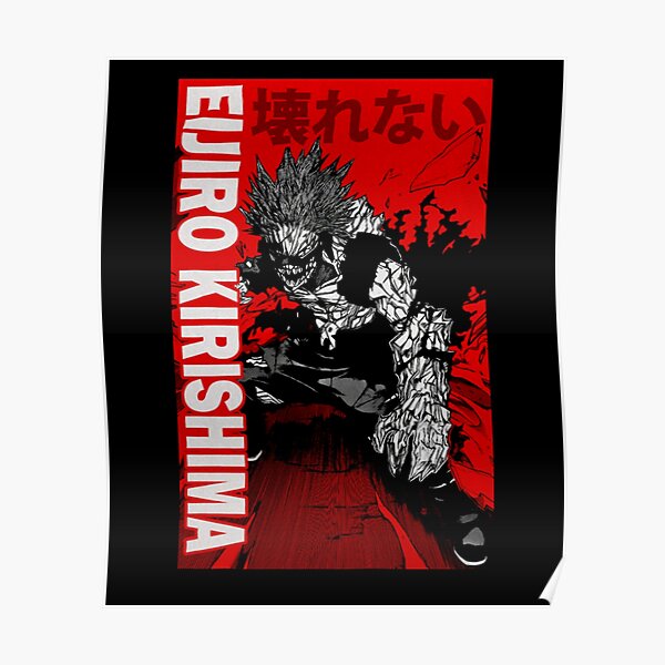 "Kirishima Eijirou hero academia" Poster for Sale by Huong539 | Redbubble