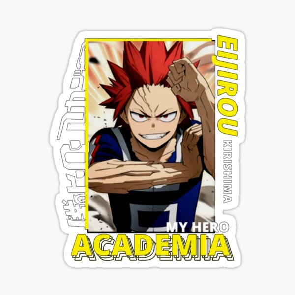 "Kirishima Eijirou hero academia retro" Sticker for Sale by Huong539 ...