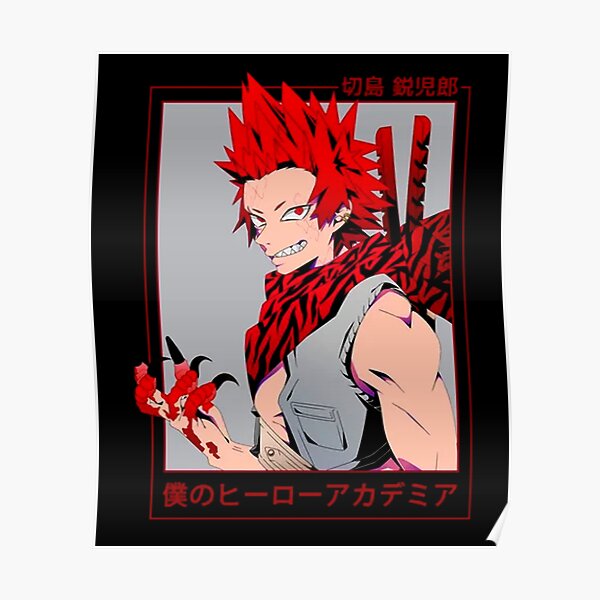 "Kirishima Eijirou" Poster for Sale by Huong539 | Redbubble