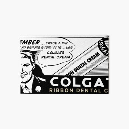 "Vintage Colgate Toothpaste Advertisement Coloring Page" Art Board ...