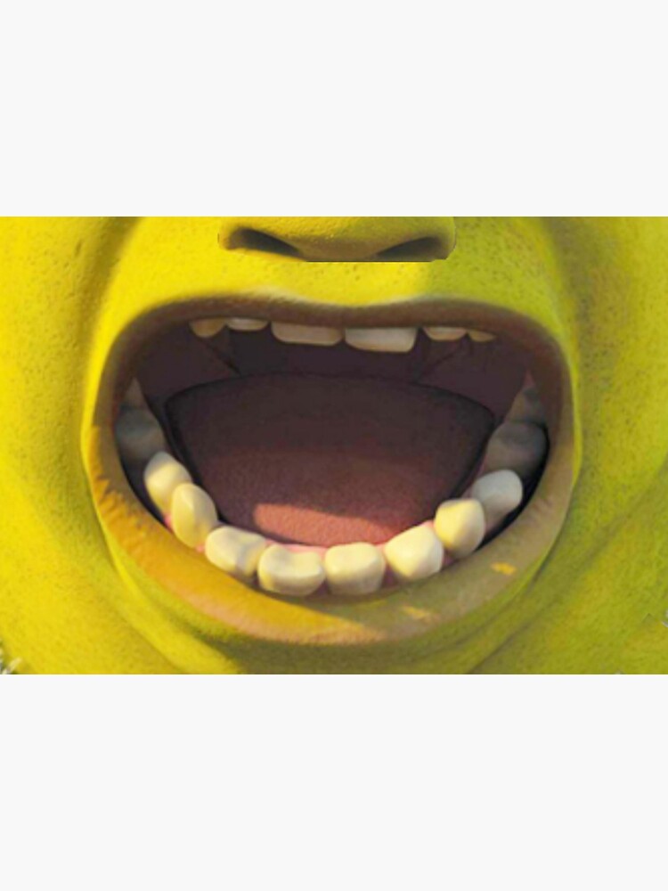 "Shrek Screaming Flat Design" Sticker for Sale by graphicdesign27 ...