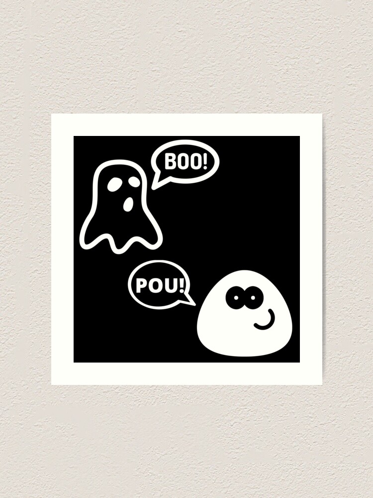 "Bou the Ghost And Pou the shit, Best friends Bou and Pou, funny T ...