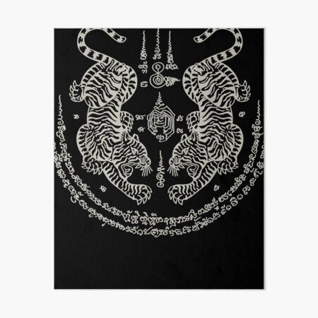 "Sak Yant Thai Tattoo Twin Tiger Muay Magical Thailand Gift Classic ...