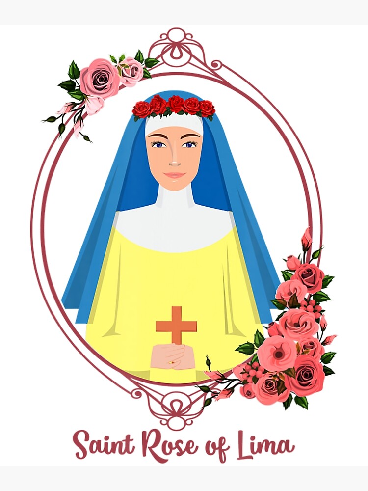 Póster «Santa Rosa De Lima Patrona De América Latina Católica» de ...