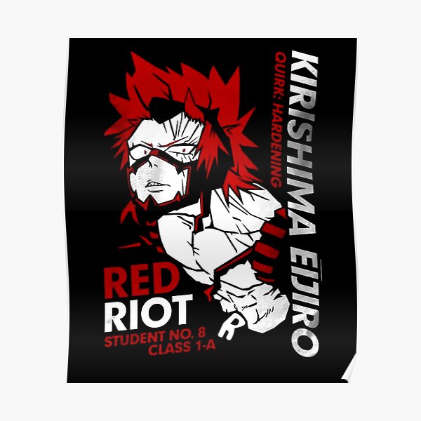"Kirishima Eijirou hero academia classic" Poster for Sale by Huong539 ...