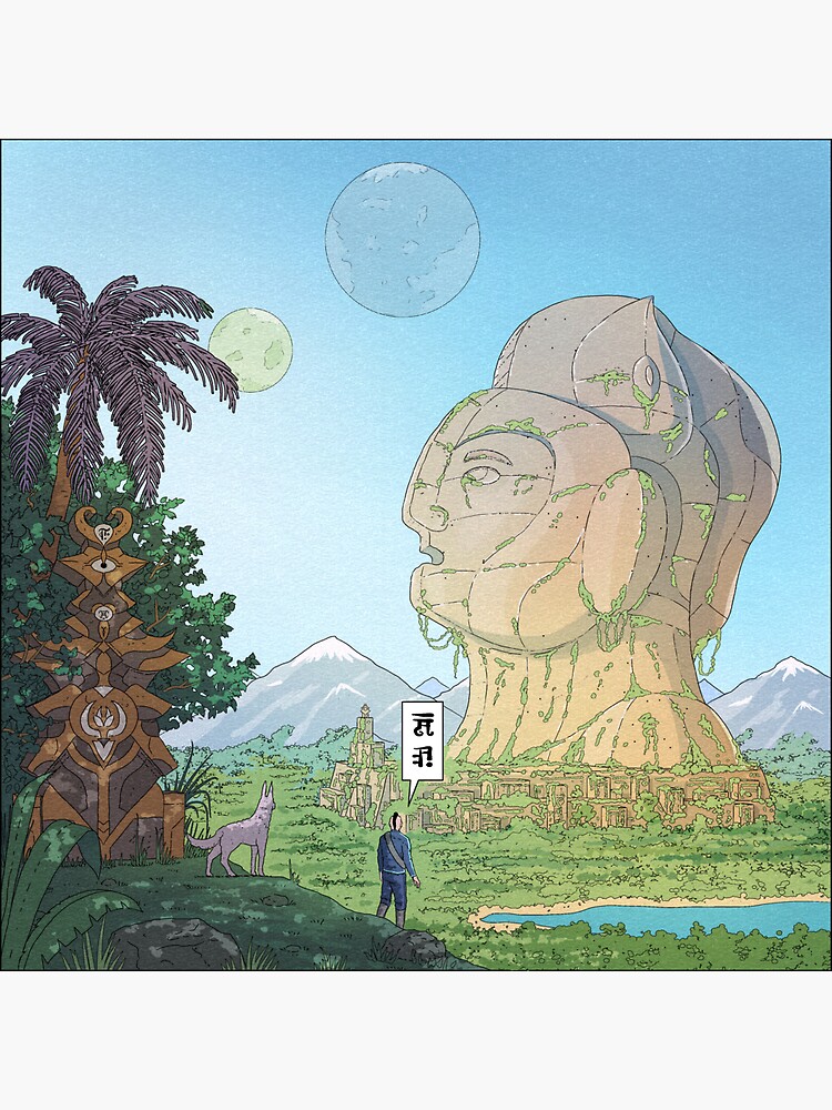 "Temple of war god Tarius" Sticker for Sale by sotuland | Redbubble