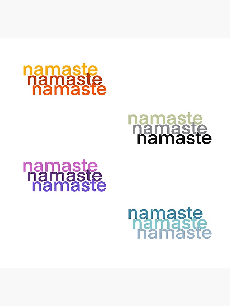 "Namaste sticker pack" Poster for Sale by badbxtchdesigns | Redbubble