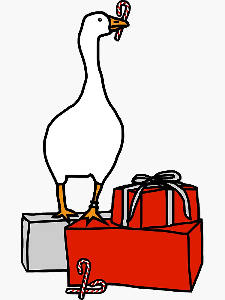 "Untitled Goose Game Steals Christmas " Sticker for Sale by AlannahLew ...