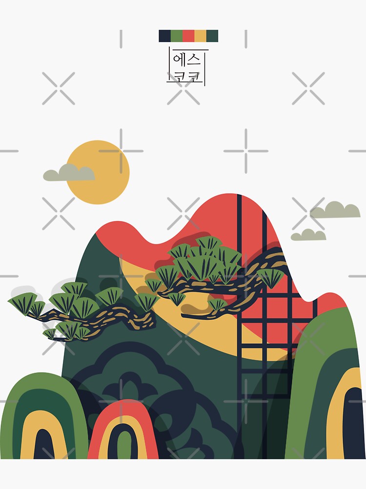 "pine tree, Korean traditional art, Korean art, Korean style, Home ...