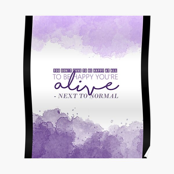 "Light Next To Normal Poster" Poster for Sale by yoshikonbh | Redbubble