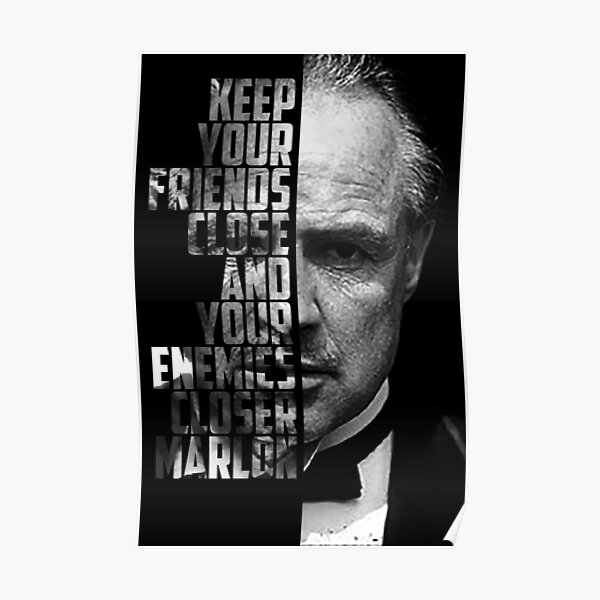 "Marlon Brando- The Godfather" Poster for Sale by gallifreyanerds ...