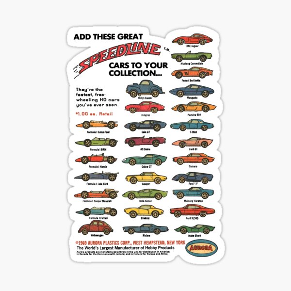 "TOY CARS DIE CAST - ADVERT" Sticker for Sale by ThrowbackAds | Redbubble