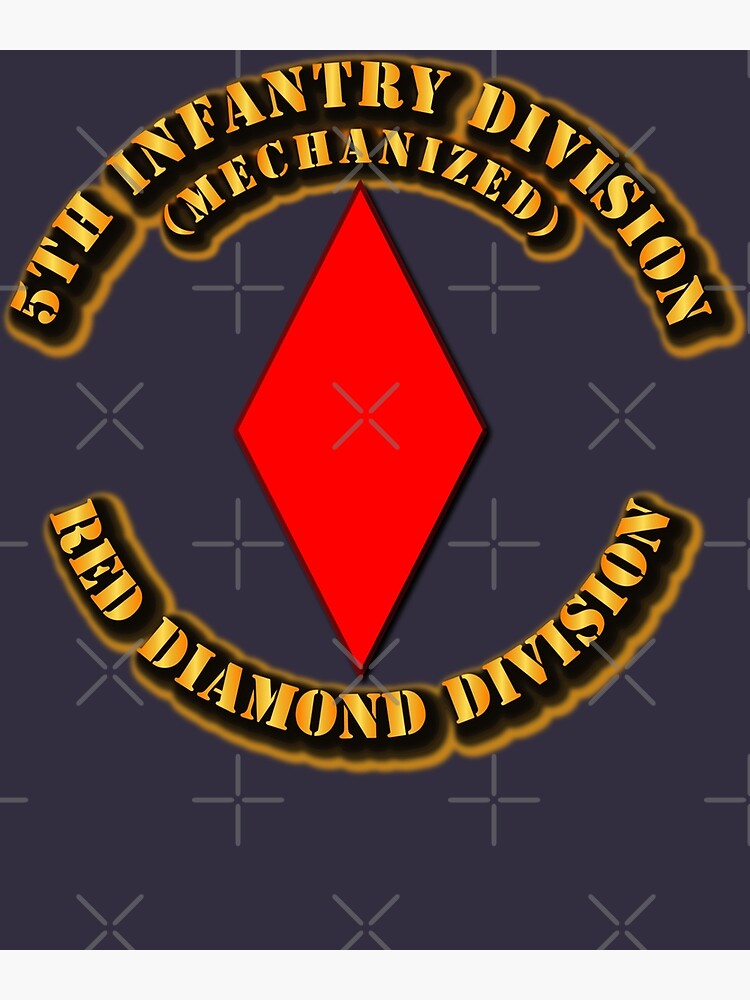"Crime Warrior Expensive 5Th Infantry Division Red Diamond Division ...