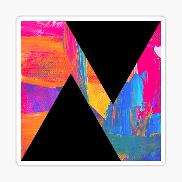 "colorful triangle design " Sticker for Sale by Nags- | Redbubble