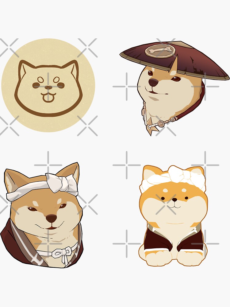 "Taroumaru Genshin Impact Chibi Stickers Set" Sticker for Sale by dudu ...