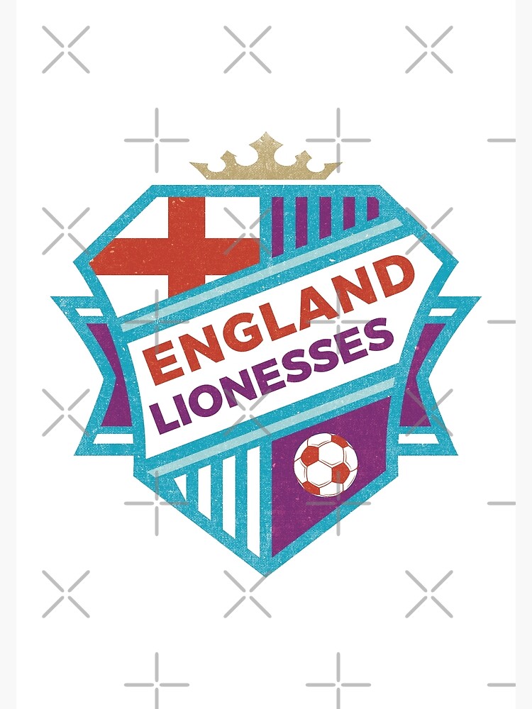 "England Lionesses Football Crest (#6)" Art Print for Sale by Numero14 ...