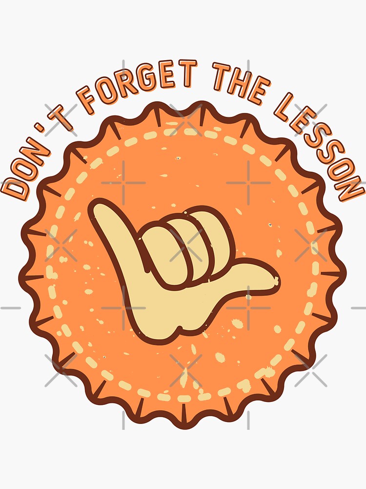 "Shaka sign, hang loose gesture, hang ten sign Sticker" Sticker for ...