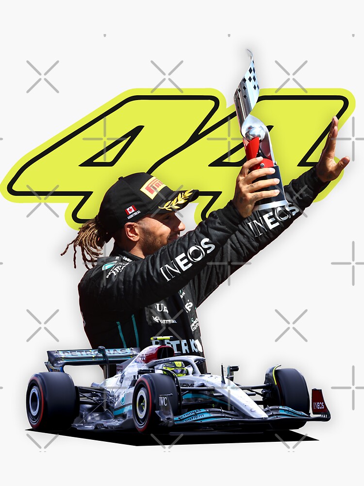 "Lewis Hamilton 44 - W13 - F1 2022 Canadian GP" Sticker for Sale by ...