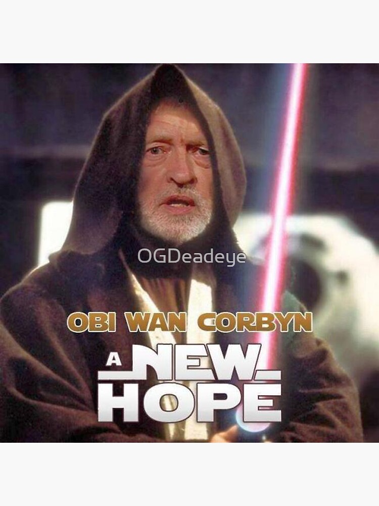 "Obi Wan Corbyn " Sticker for Sale by OGDeadeye | Redbubble