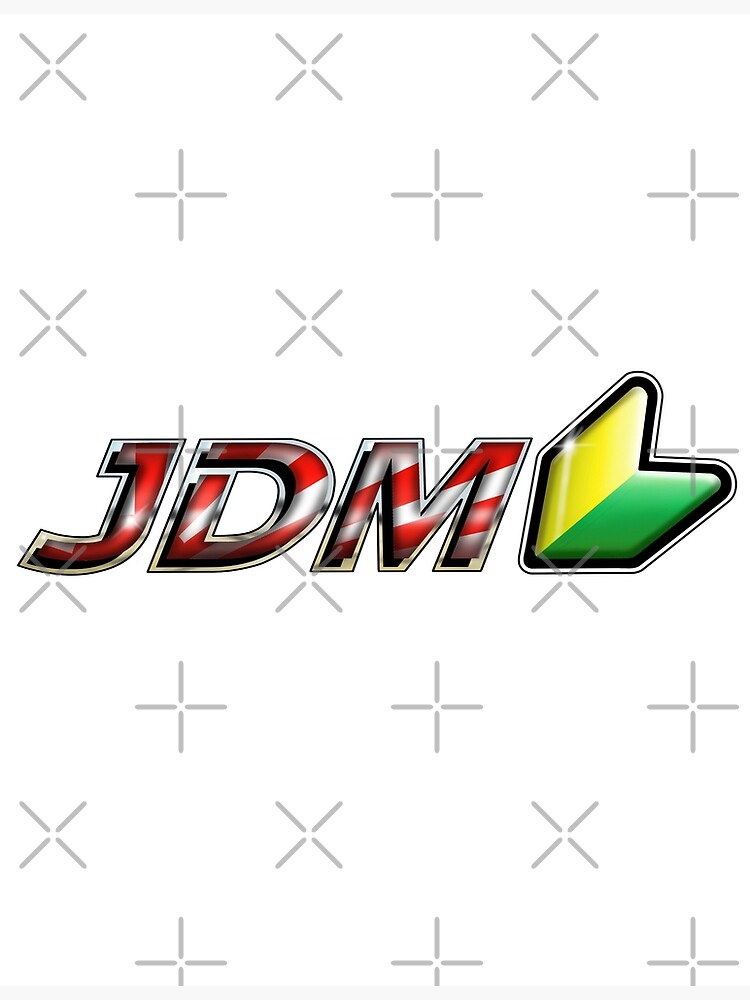 Lámina fotográfica «¡Diseño del sol naciente del logotipo de JDM ...