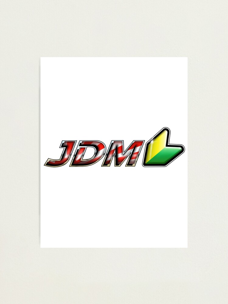 Lámina fotográfica «¡Diseño del sol naciente del logotipo de JDM ...