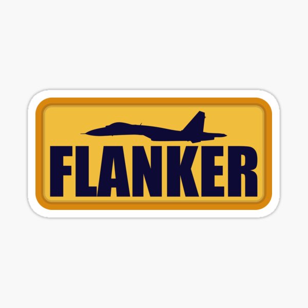 "SU-27 Flanker" Sticker for Sale by TGStudios | Redbubble