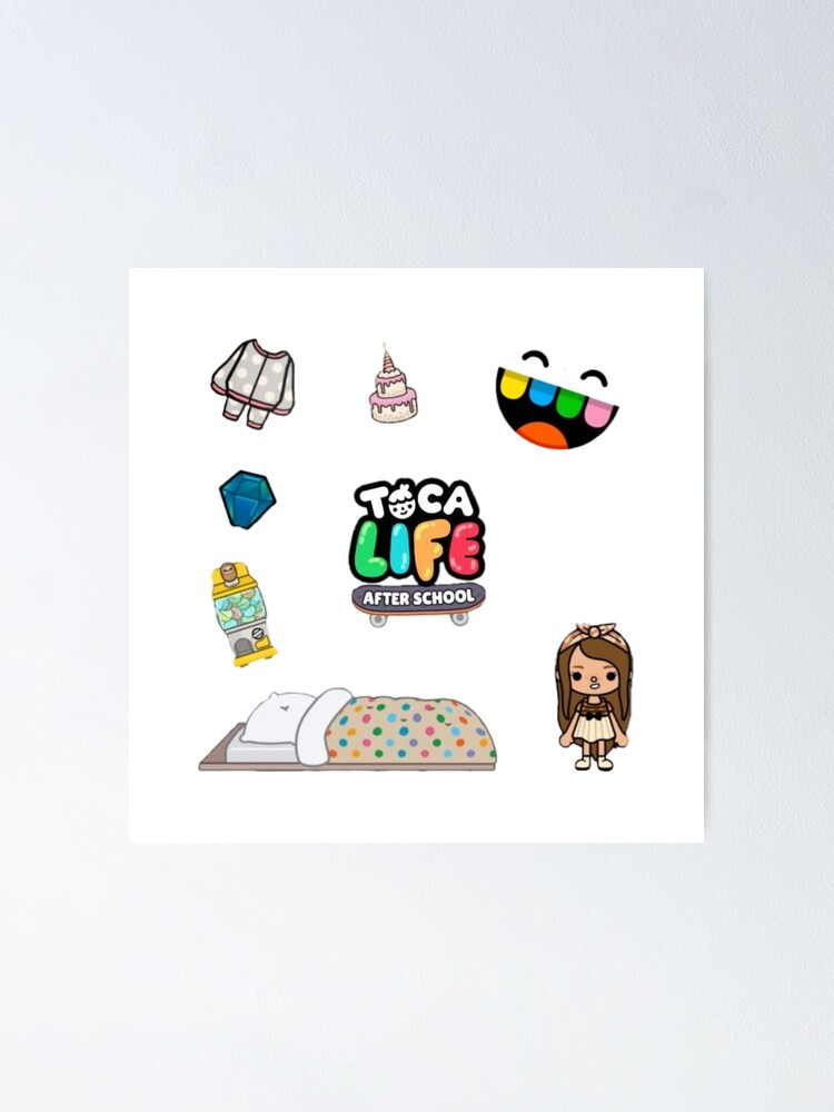 "toca boca life after school - toca life world" Poster for Sale by ...