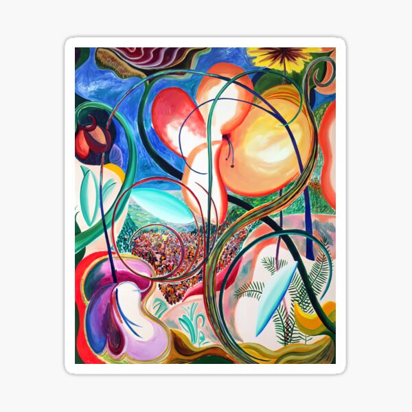 "Shara Hughes Beautiful Flower 2022" Sticker for Sale by RichardWickham ...