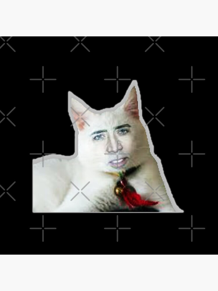 "Nicolas Cage as Cat - Nicholas Cage - Nick Cage - Nic Cage " Pillow ...