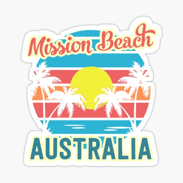 "Mission Beach Australia" Sticker for Sale by Madhoun-Shop | Redbubble