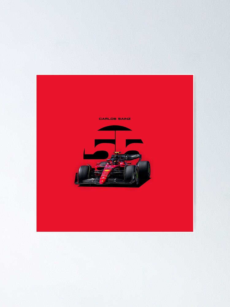 "Carlos Sainz Jr. 55 - F1-75 - F1 2022 v2" Poster for Sale by F1RB ...