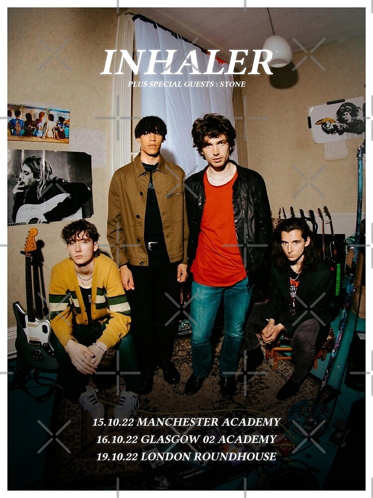 "Inhaler Band" Poster for Sale by arlou | Redbubble