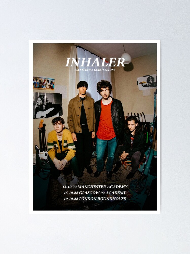 "Inhaler Band" Poster for Sale by arlou | Redbubble