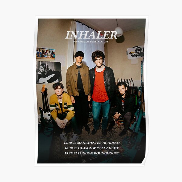 "Inhaler Band" Poster for Sale by arlou | Redbubble