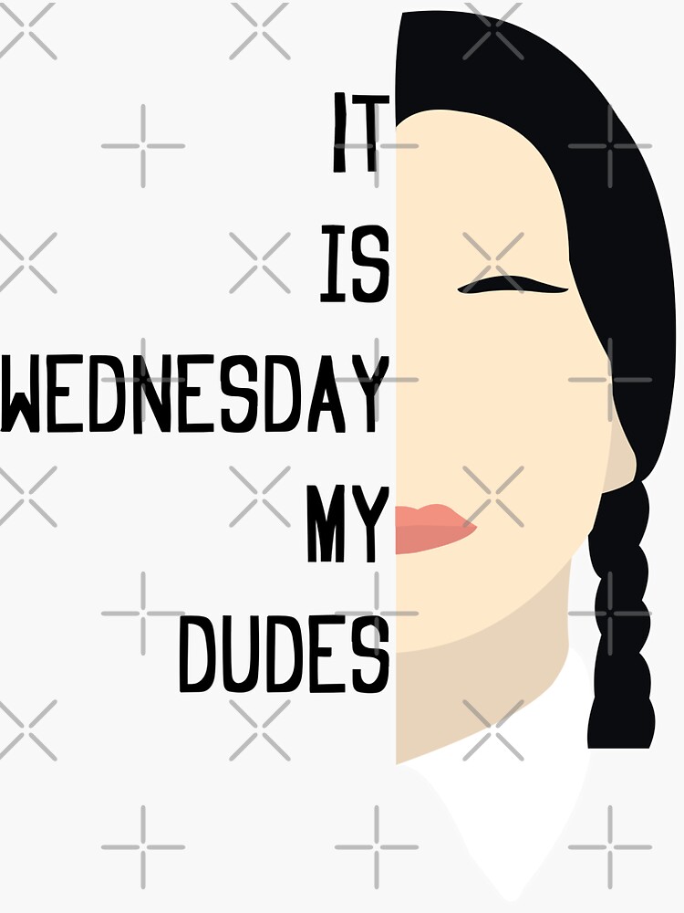 It Is Wednesday My Dudes Retro Meme Sticker For Sale By Captain
