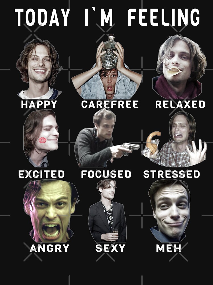 "Spencer Reid - Matthew Gray Gubler - Funny Feelings" Classic T-Shirt ...