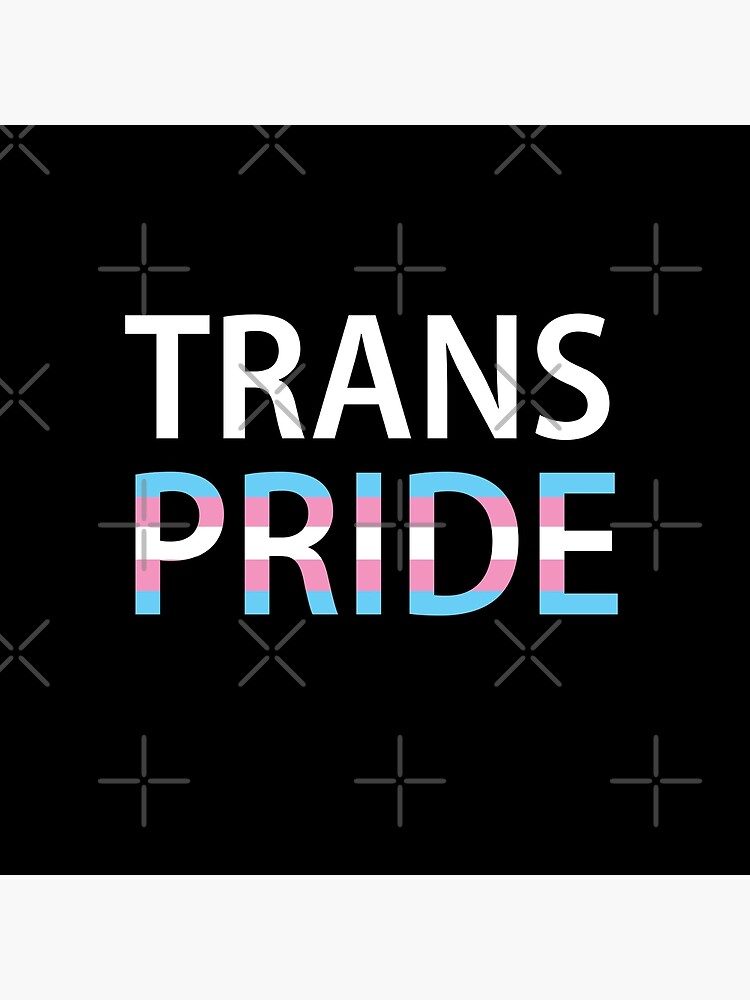 "Trans Pride (Flag Colors)" Poster for Sale by TheTransStyle | Redbubble