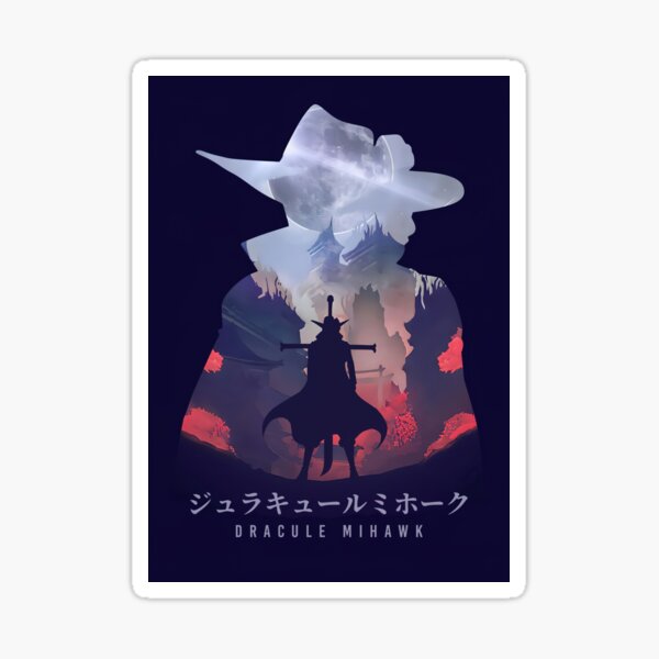 "Dracule Mihawk One Piece" Sticker for Sale by NathanielHast | Redbubble