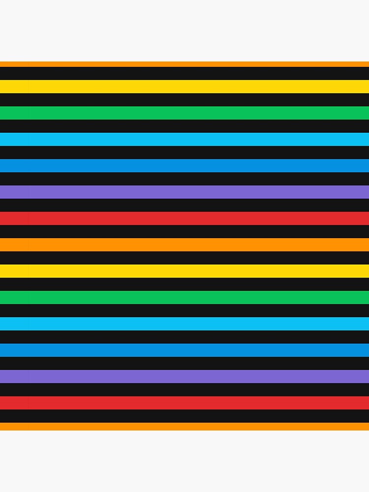 "rainbow lines" Sticker for Sale by KatisDesign | Redbubble
