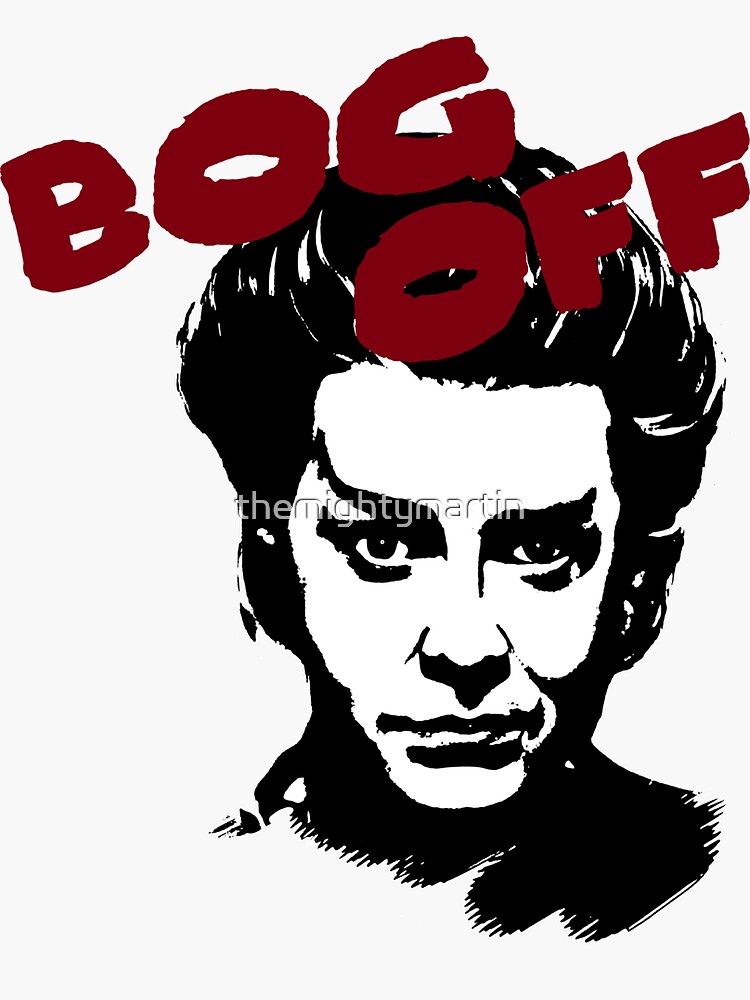 ""Bog Off" Pickle the Elf Knightmare" Sticker for Sale by ...